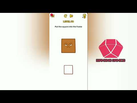 Brain Blow Level 30 put the square into the frame