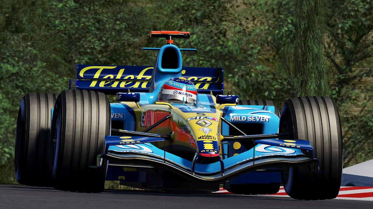 Renault R25 - Spa-Francorchamps 2005 - Assetto Corsa TV Cam - YouTube