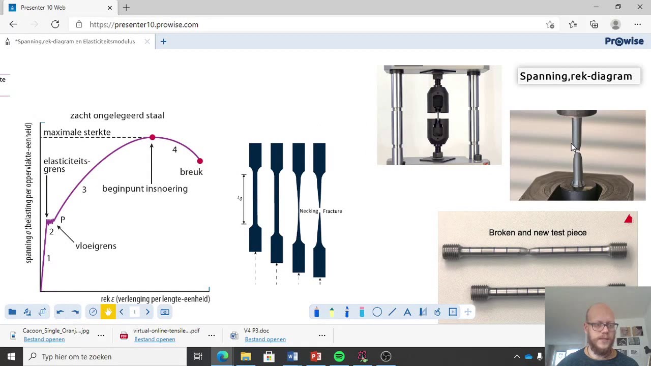 Havo/vwo - materialen - Spanning,rek-diagram - YouTube