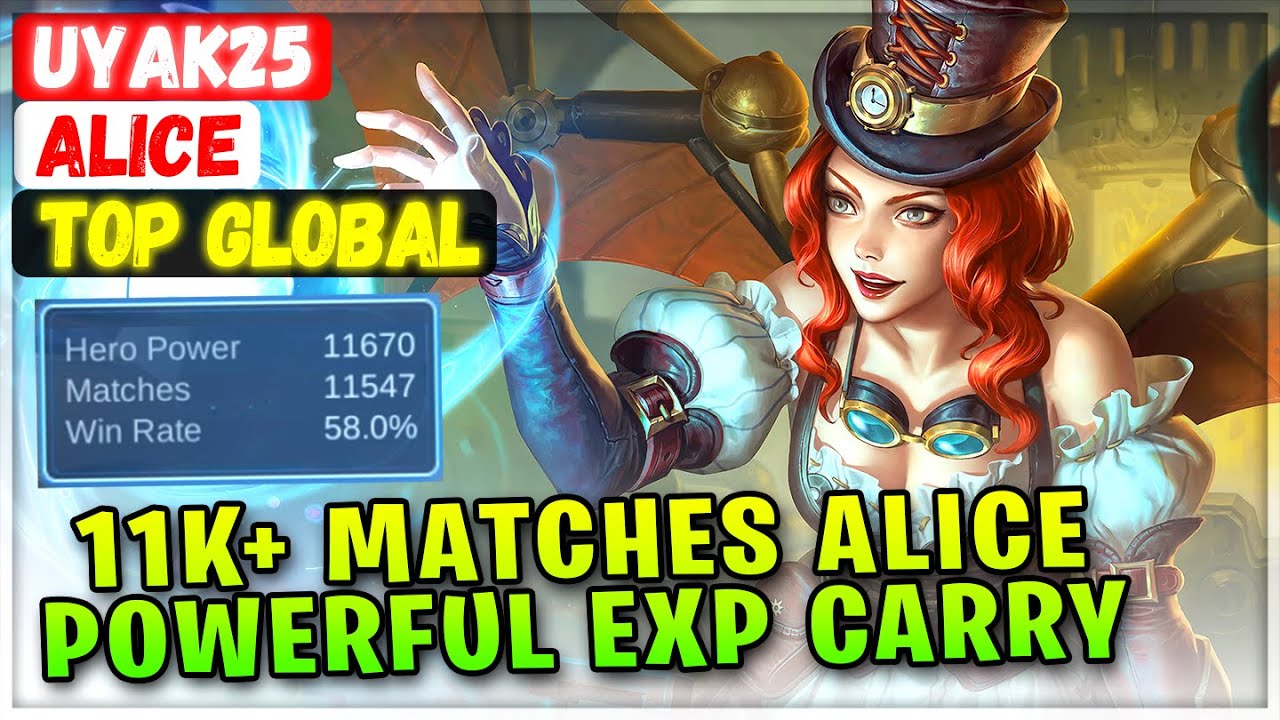 11K+ Matches Alice Powerful EXP Carry [ Top Global Alice ] UYAK25 ...