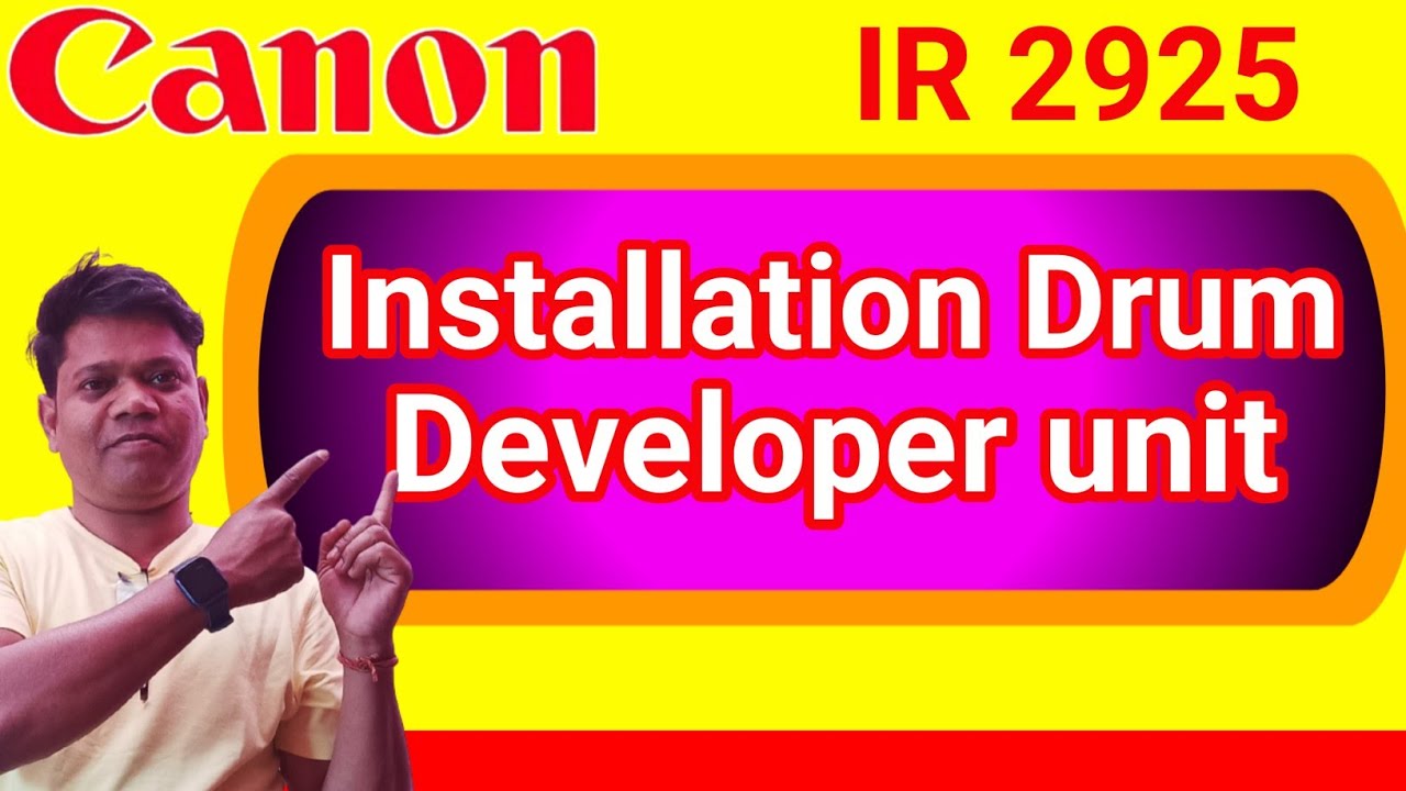 Canon IR2925 Drum unit replacement #Developer#canon #Printer - YouTube