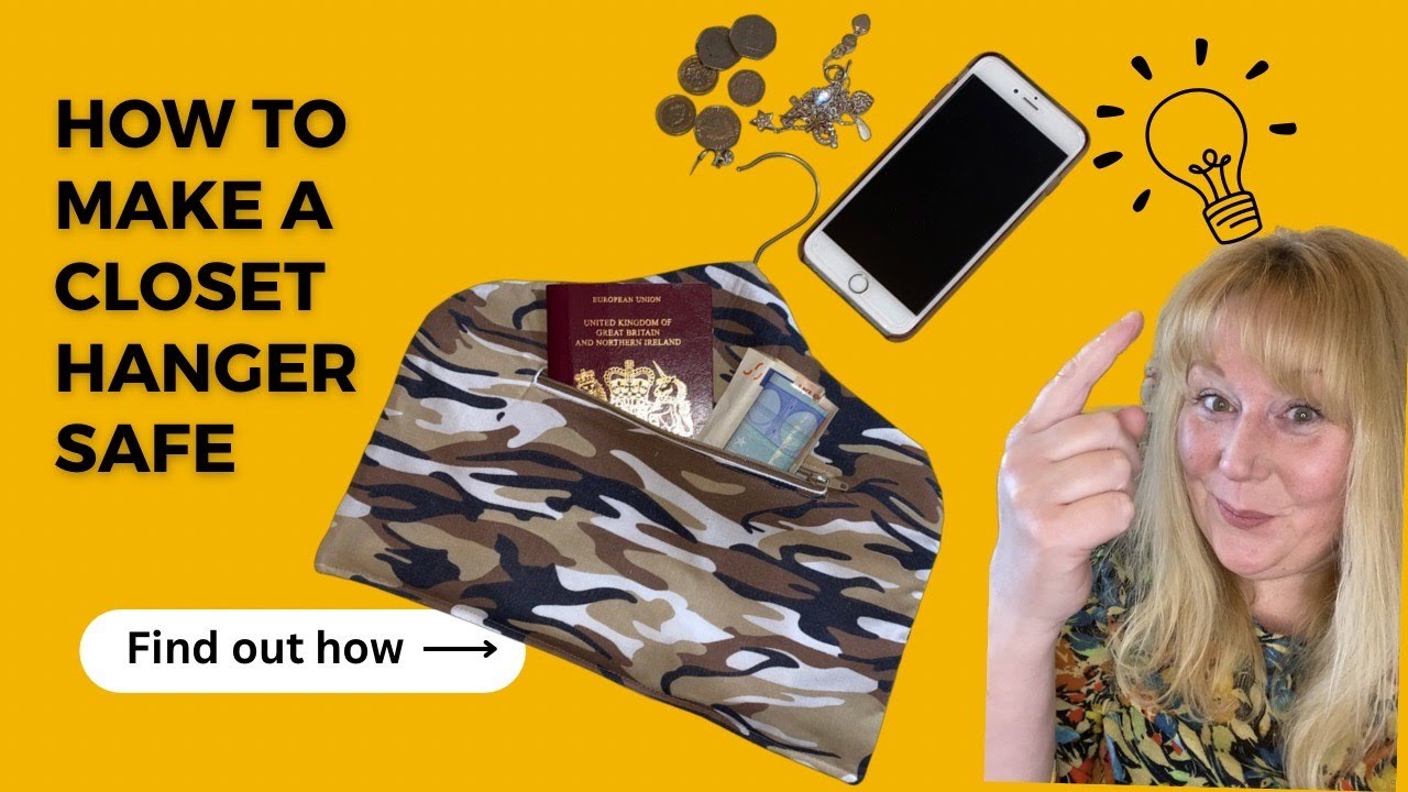 How To Make A Fabric Hanger Safe - YouTube