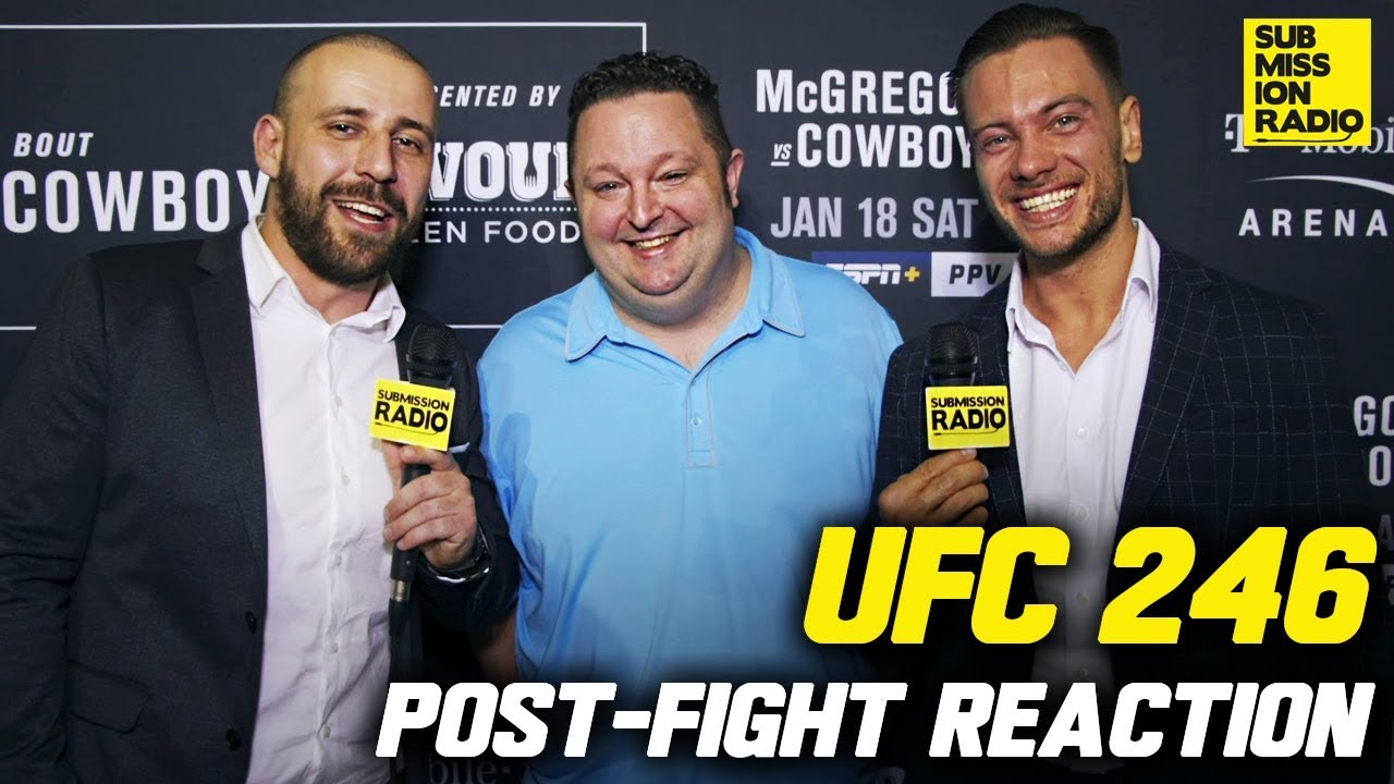 UFC 246: McGregor vs. Cerrone Post-Fight Reaction - YouTube