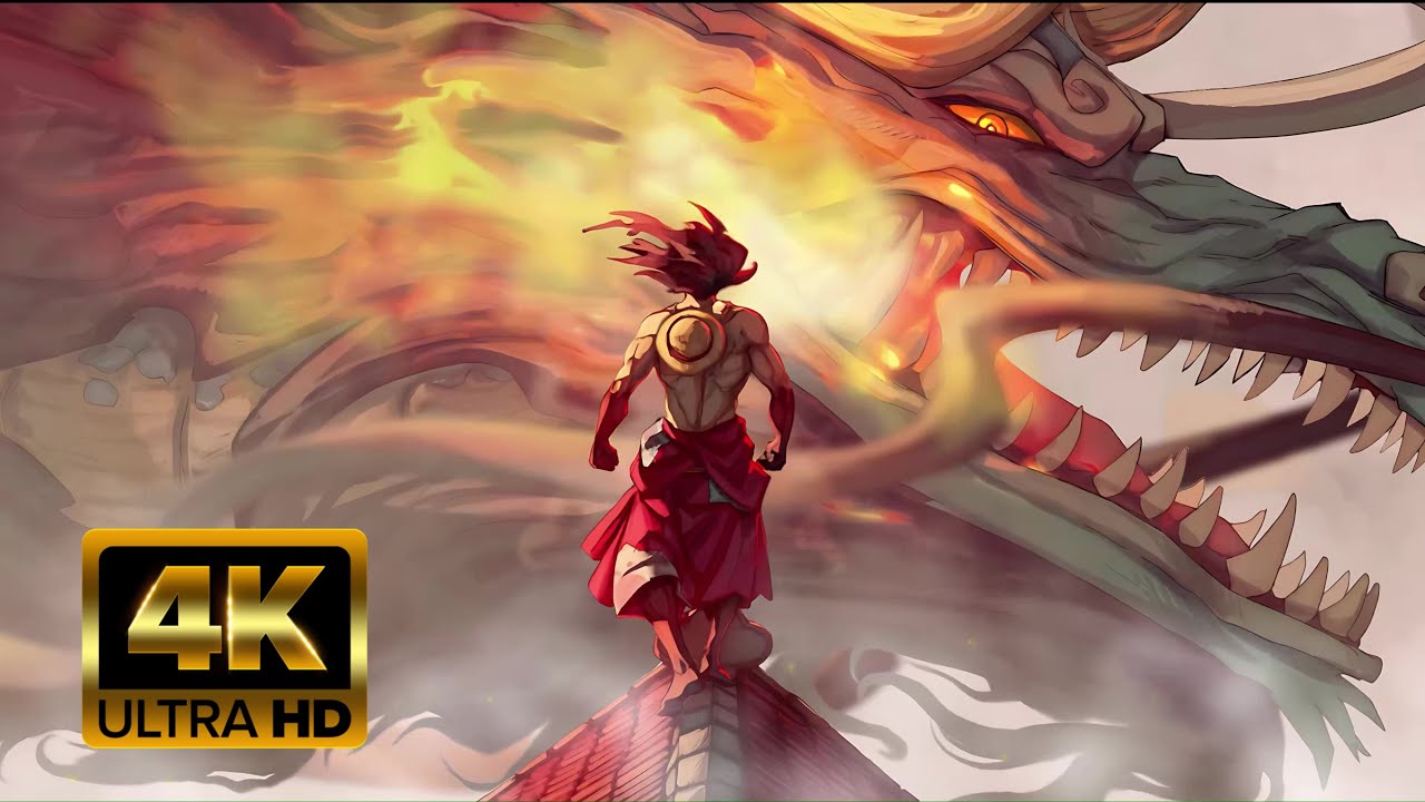 Luffy vs Kaido🐲 Epic Showdown Anime Wallpaper For PC #kaido #luffy ...