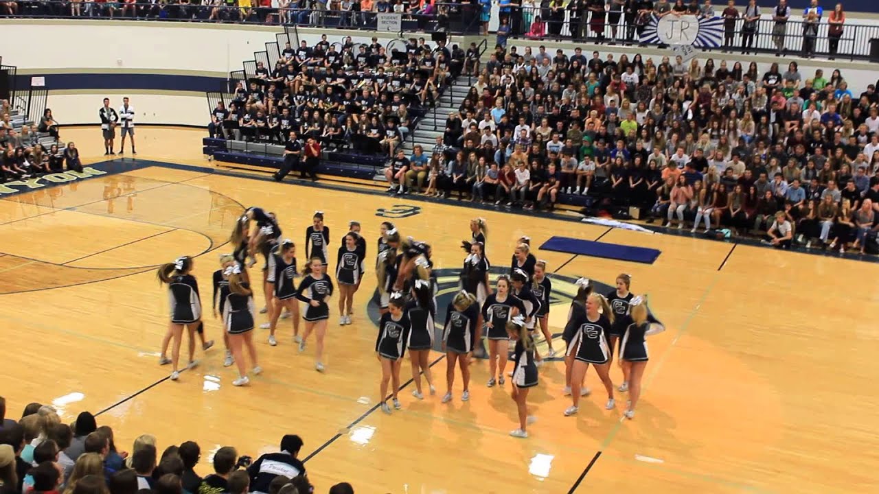 CCHS CHEER Homecoming Assembly_9-23-15 - YouTube