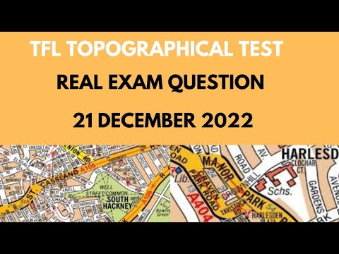 TFL Topographical Test,Real Exam Questions December 2022 | TFL ...