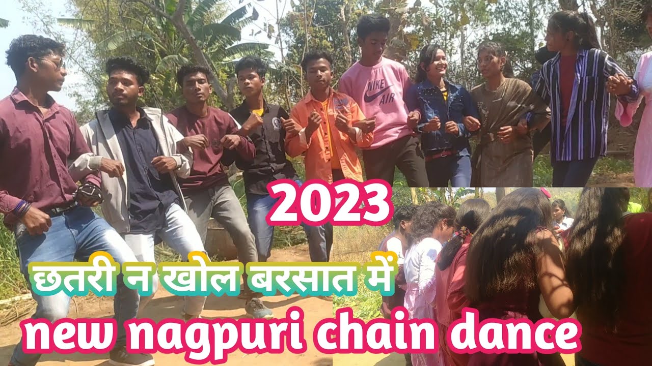 new nagpuri chain dance 2023 ll new style chain dance ll new chain ...