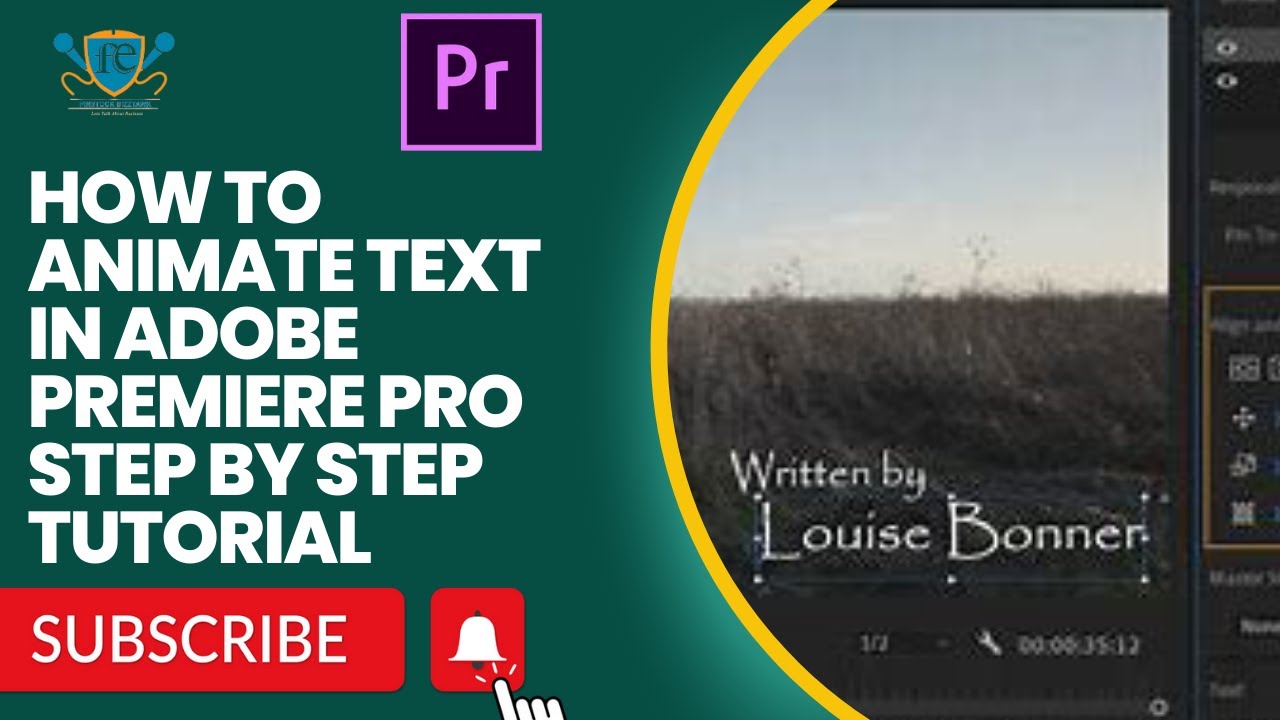 HOW TO ANIMATE TEXT IN ADOBE PREMIERE PRO STEP BY STEP TUTORIAL HOW TO ANIMATE TEXT IN ADOBE PREMIERE PRO STEP BY STEP TUTORIAL