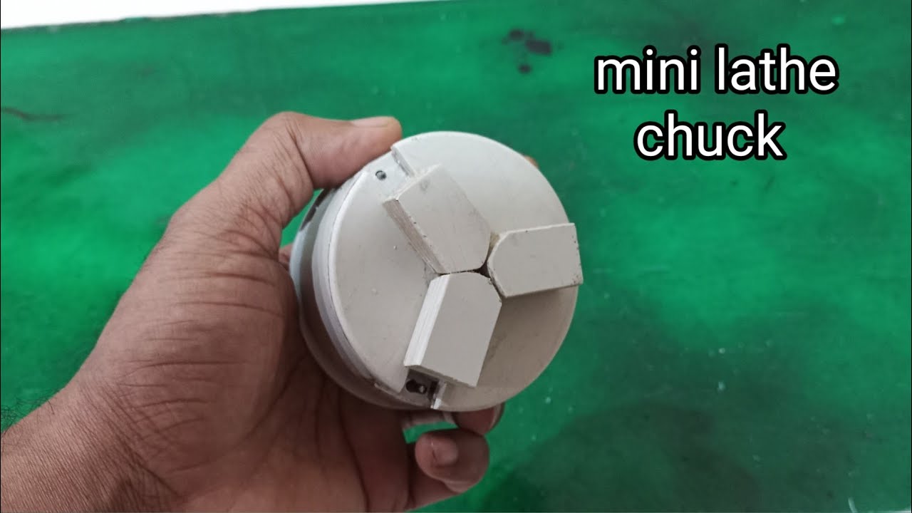 pvc pipe से बनाए lathe machine का chuck | how to make mini 3 jaw lathe ...