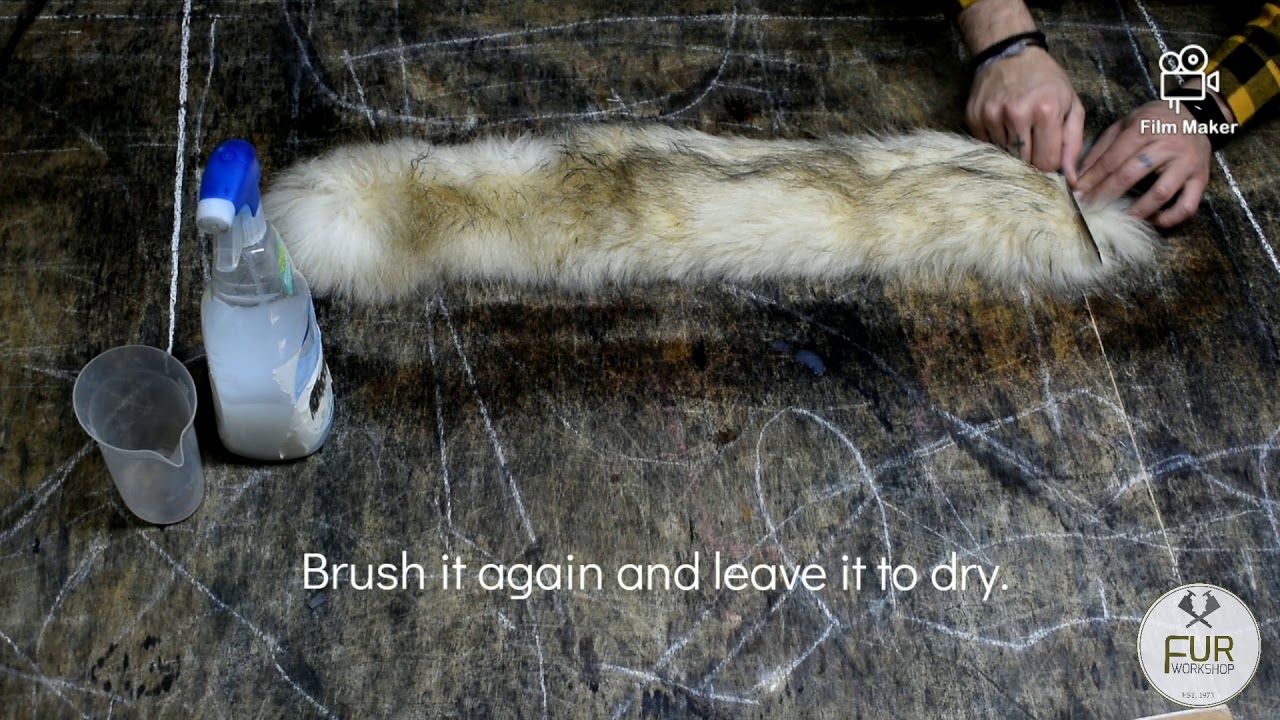 How to clean a Fur trim - YouTube