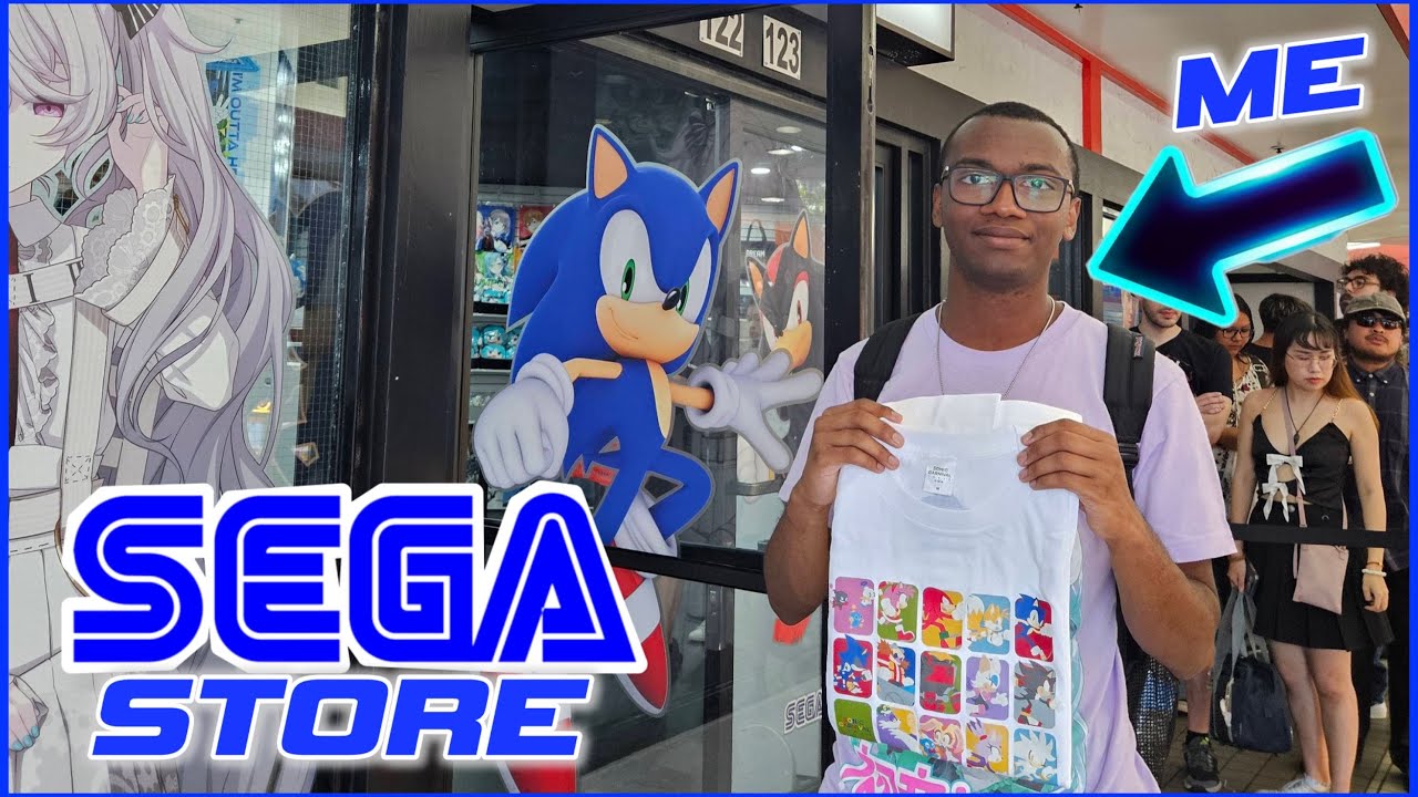 I Went to the SEGA Pop Up Shop - YouTube