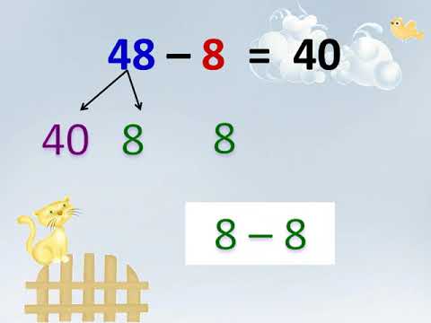 Віднімання виду 48 8, 48 40 - YouTube
