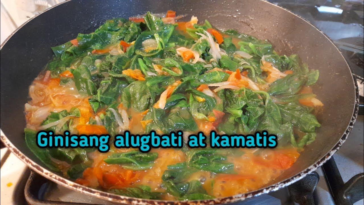 Ginisang alugbati at maraming kamatis || Healthy recipe - YouTube
