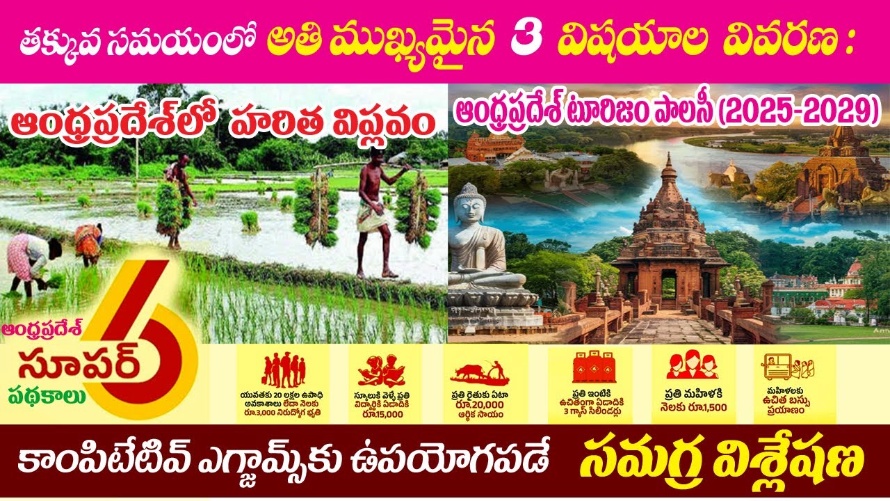 Ap Green Revelations| Ap Tourism Polices | Ap Super 6 Updates| Latest ...