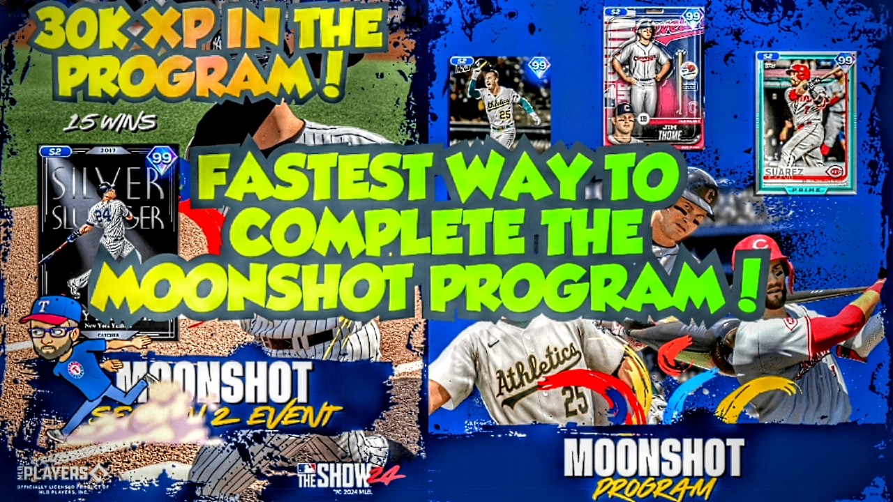 FASTEST WAY TO COMPLETE THE MOONSHOT PROGRAM MLB THE SHOW 24 DIAMOND ...