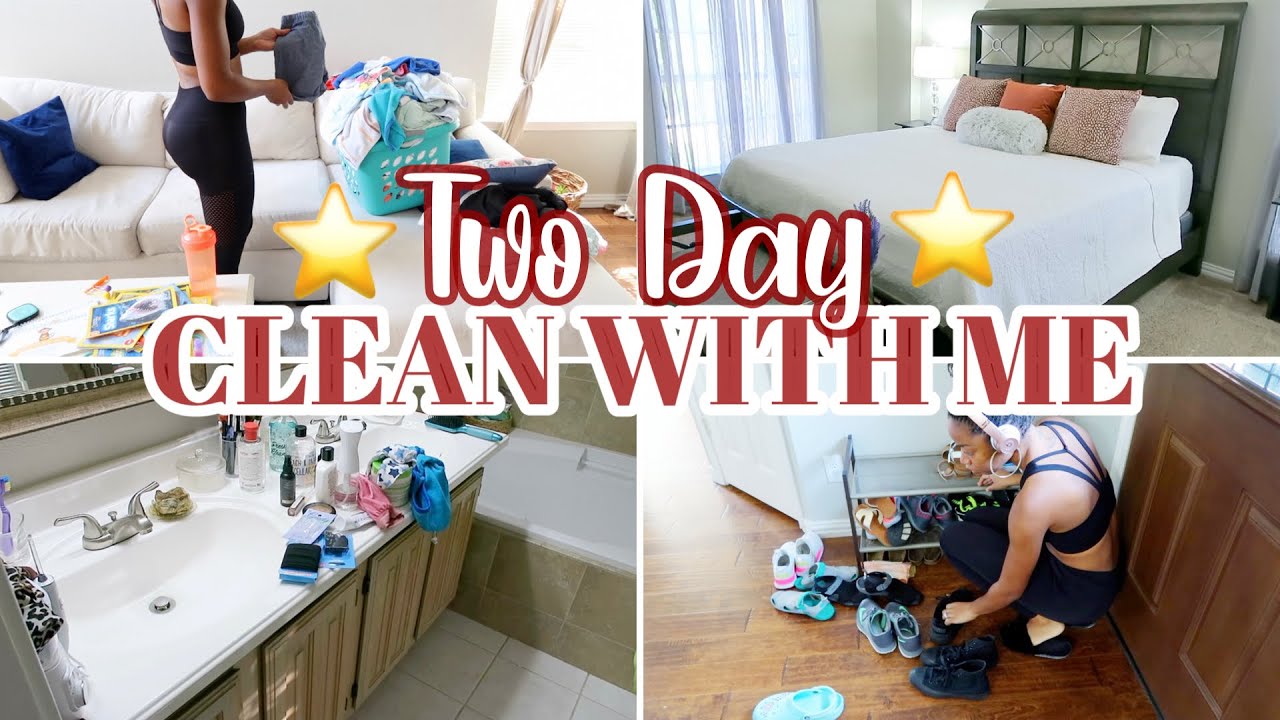 *TWO DAY* CLEAN WITH ME | CLEANING MOTIVATION - YouTube