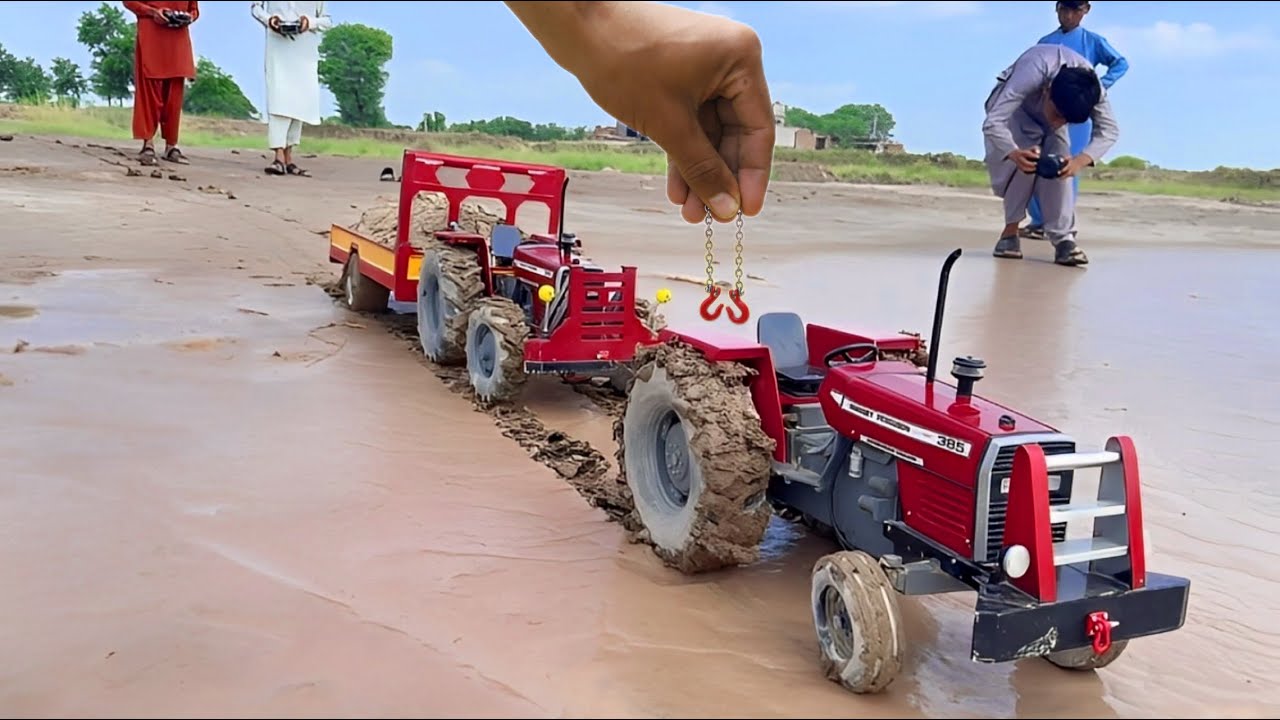 Handmade Tractor MF385-4x4 | Extreme Testing with Mini tractors - YouTube
