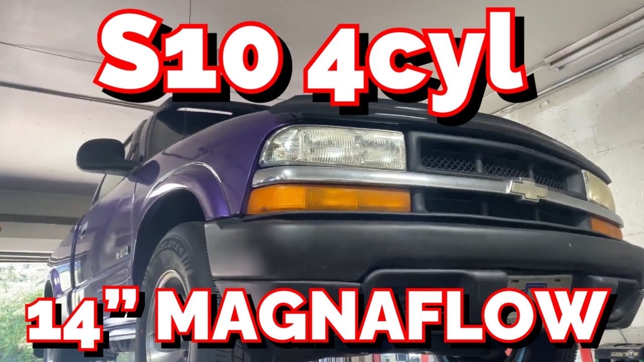 1999 Chevy S10 4cyl DUAL EXHAUST w/ 14" MAGNAFLOW! - YouTube