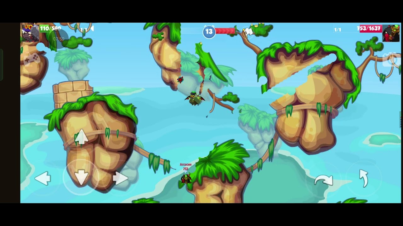 Wormix Mobile: прохождение Ассасина ружьём - YouTube