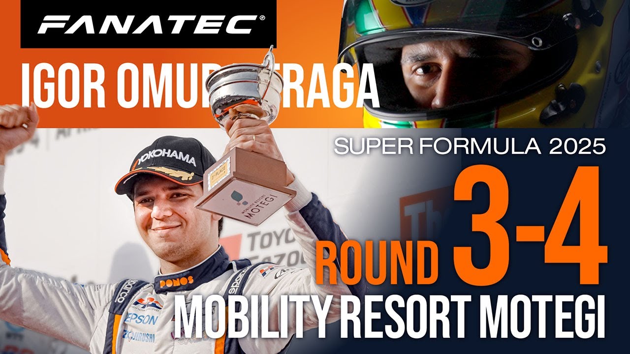 FANATEC IGOR OMURA FRAGA Race Report | Super Formula 2025 Round 3-4 Mobility Resort Motegi - YouTube