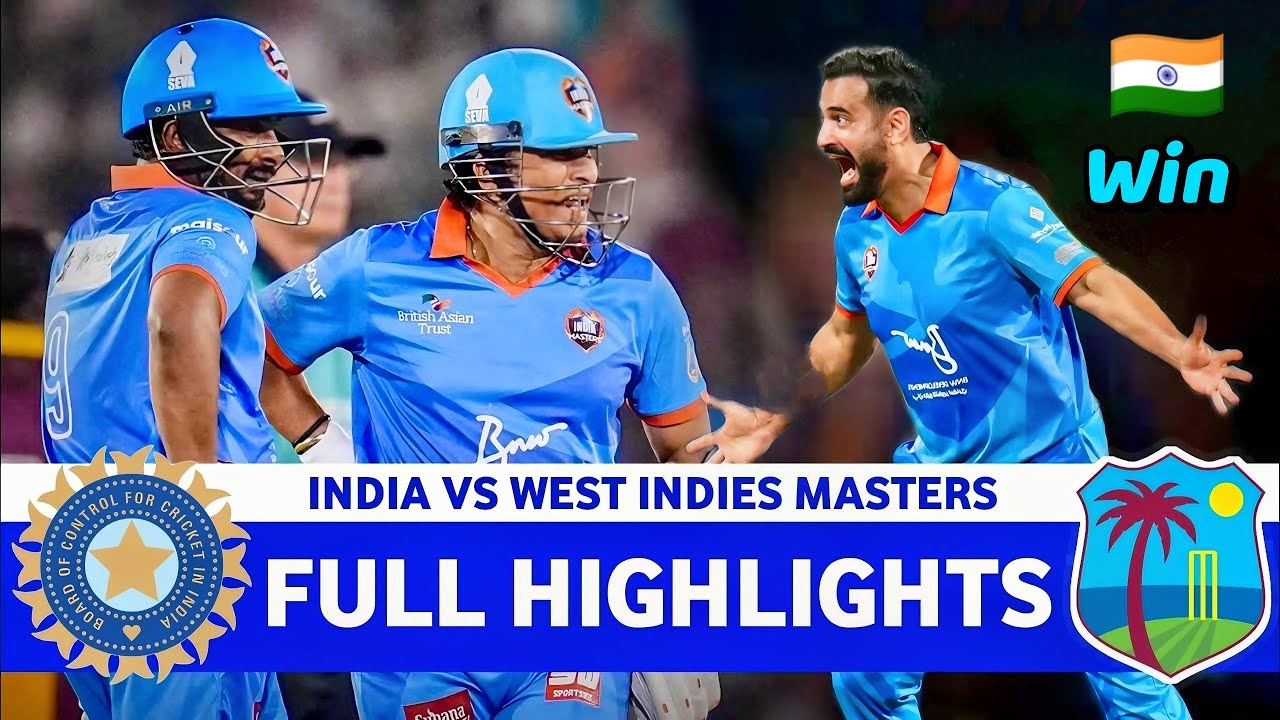 India masters Vs West Indies Final Match Full Highlights 2025 | IND VS ...