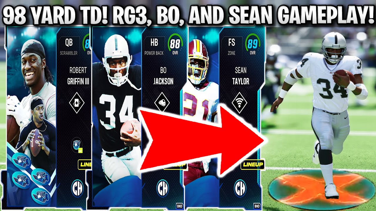 98 YARD TOUCHDOWN! CAMPUS HEROES RG3, BO JACKSON, AND SEAN TAYOR ...