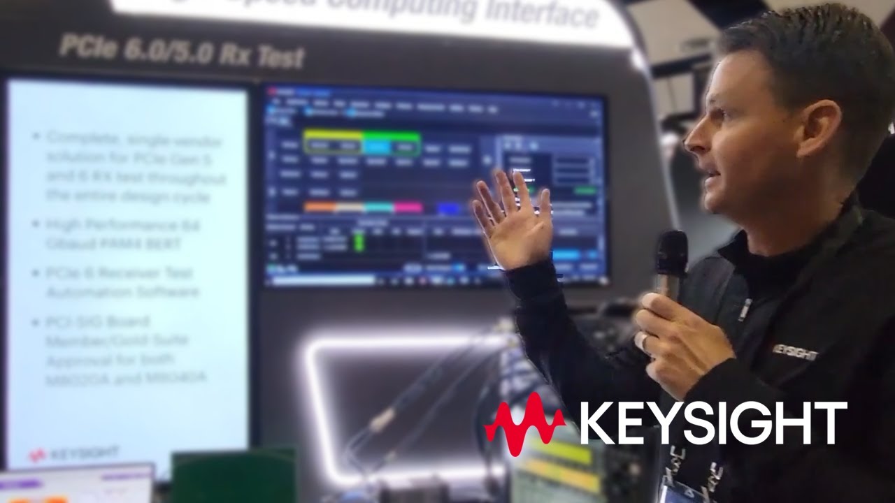 Keysight's PCIe 5.0 / 6.0 Receiver Test - DesignCon 2022 - YouTube
