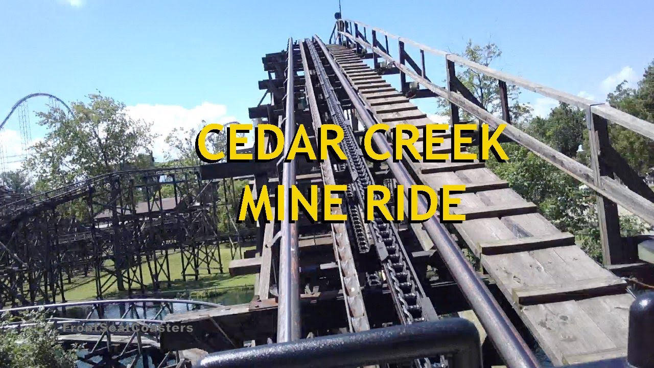 Cedar Creek Mine Ride Pivothead POV Cedar Point Roller Coaster Front ...