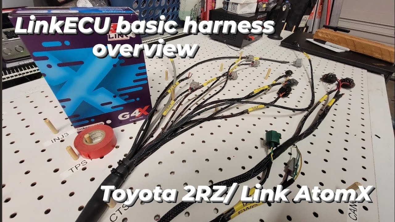 Basic Engine Harness/Toyota 2RZ standalone/ LinkECU Harness Build - YouTube