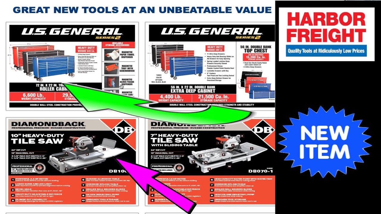 New Tool Boxes New Items| |Harbor Freight - YouTube