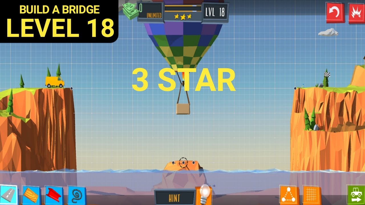 Build A Bridge Level 18 (3 STAR) - YouTube