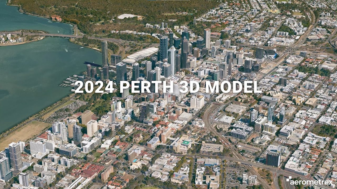 Video Flythrough of Perth 3D Mesh Model created by Aerometrex and ...