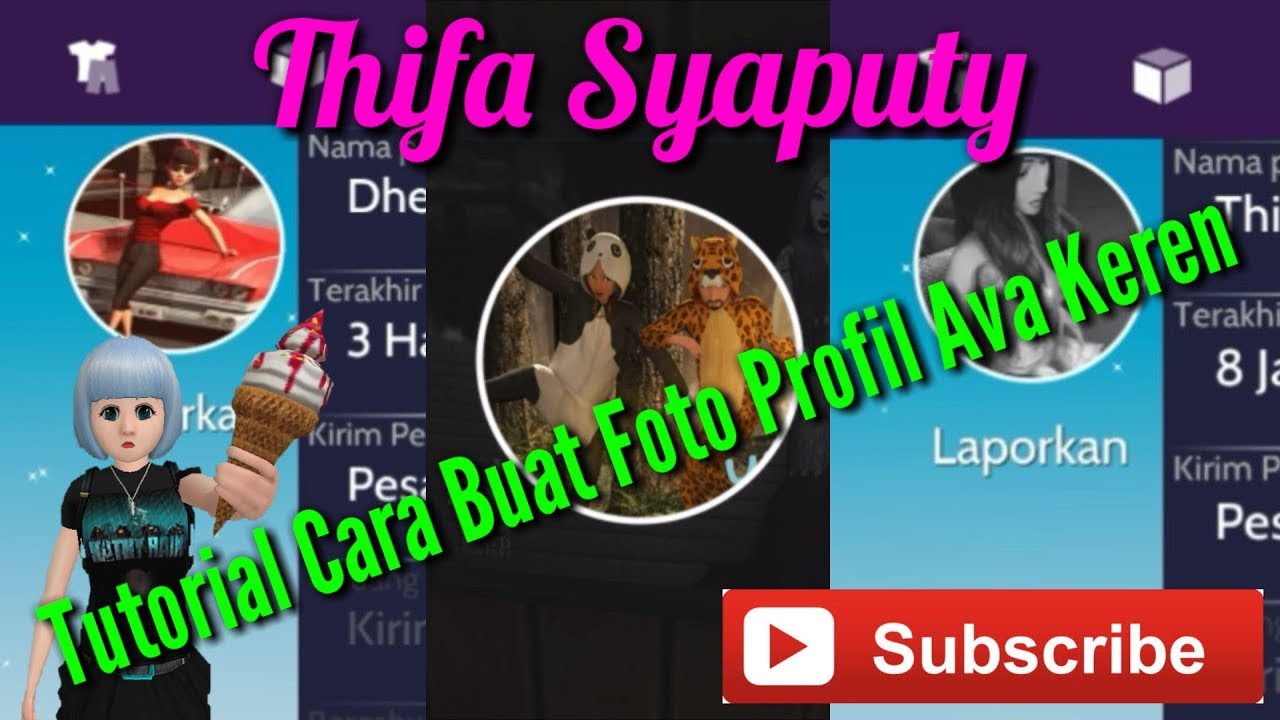 Avakin Life - Tutorial cara buat foto profil ava keren - YouTube