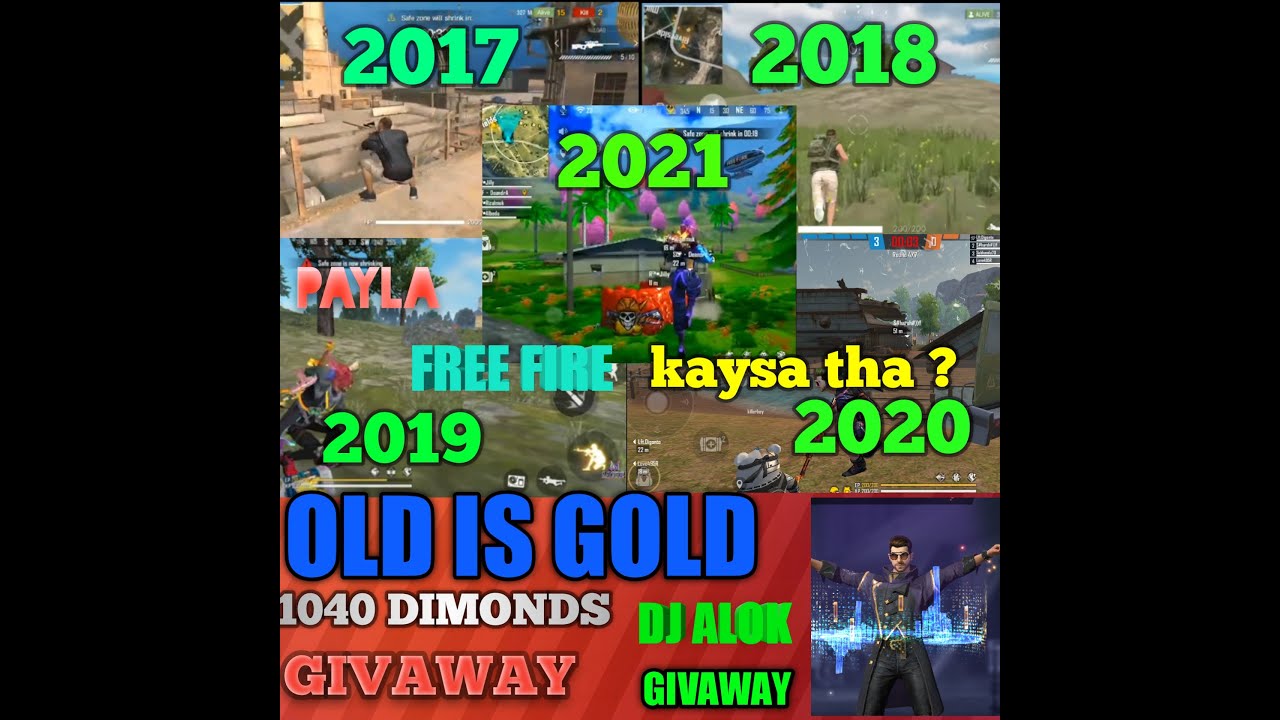 EVOLUTION OF GARENA FREE FIRE // FREE FIRE2017 vs 2018 vs 2019 vs 2020 ...