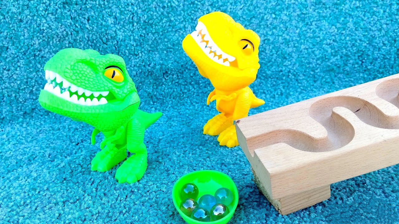 Marble run race TrixTrack carrier car slope brick jump course ASMR RUN ...