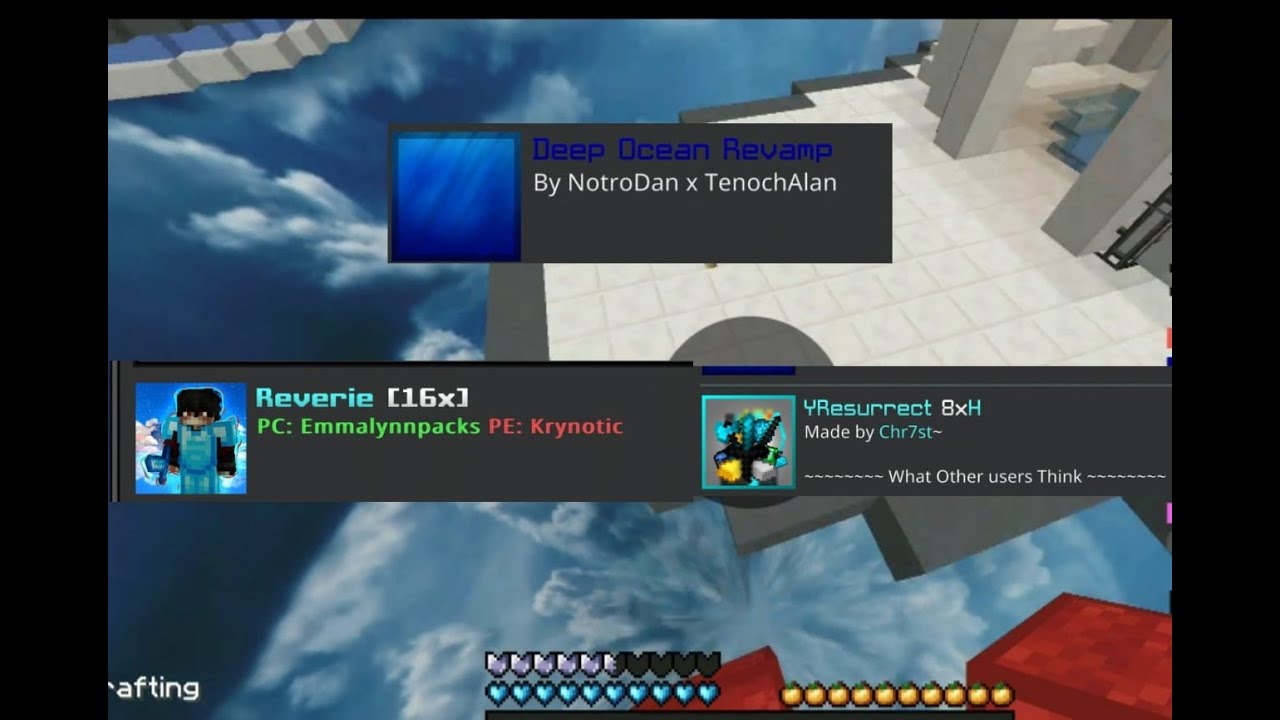 Top 3 blue texture pack//showcase//mcpe - YouTube