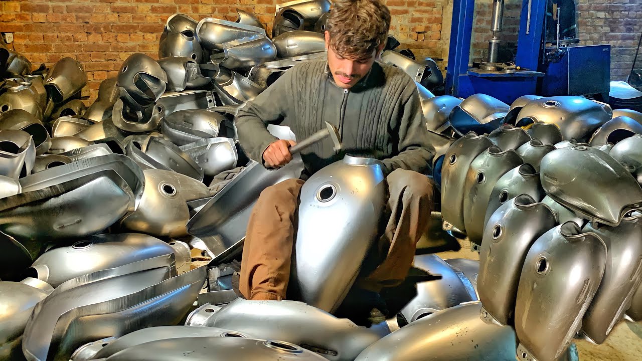 Amazing Manufacturing Process Of Motorcycle Fuel Tank | - YouTube