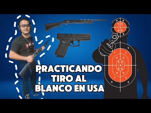 Practicando en USA tiro al blanco - YouTube
