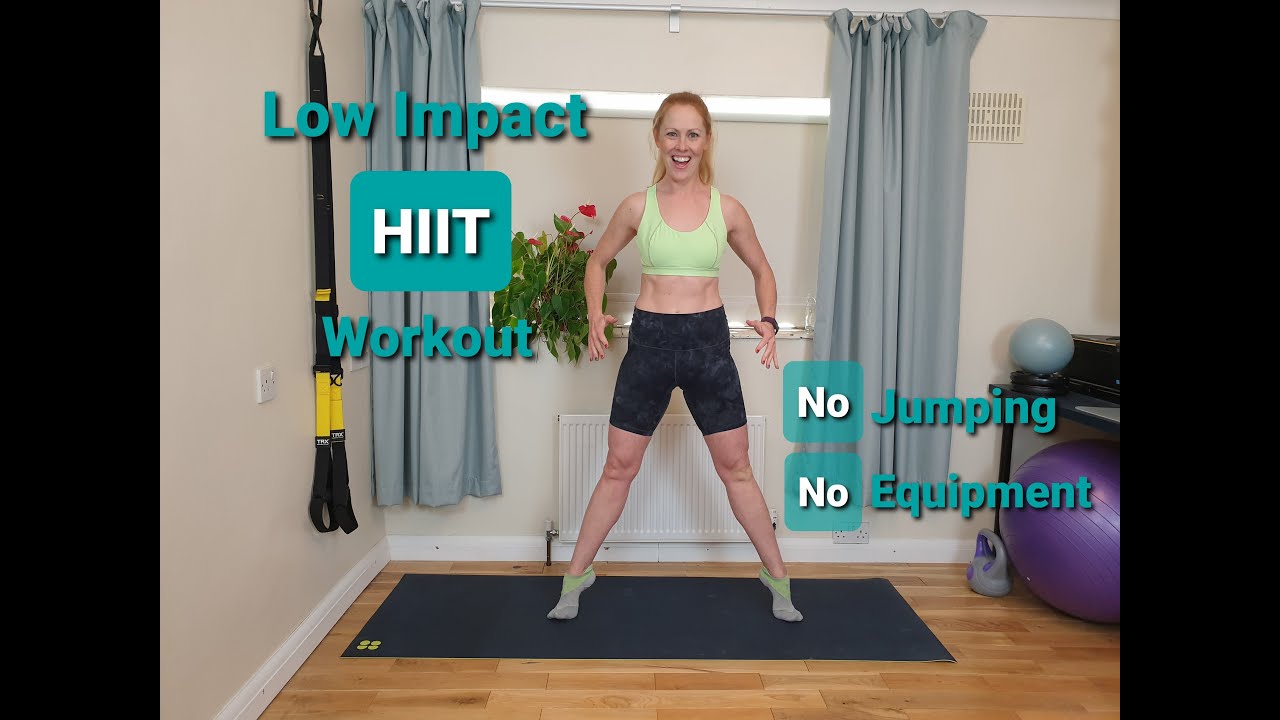 Low Impact Workout| HIIT | No Jumping | No Equipment - YouTube