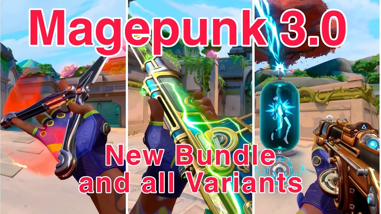 Valorant new Magepunk 3.0 Skin Bundle and Variants - YouTube