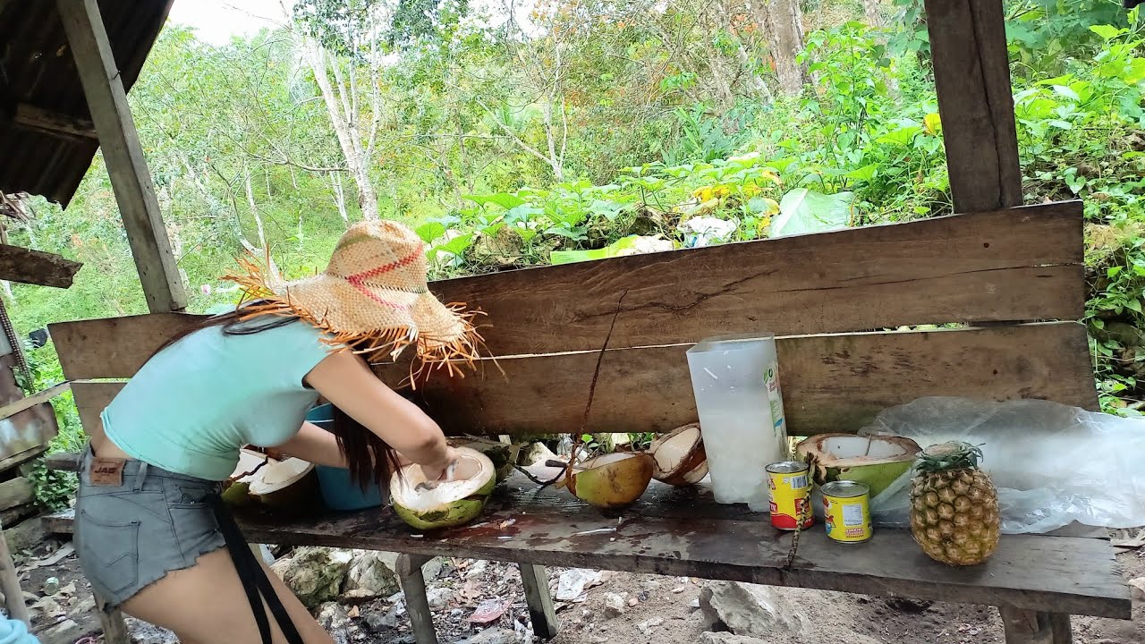 Making Yummy Buko with Pineapple - YouTube