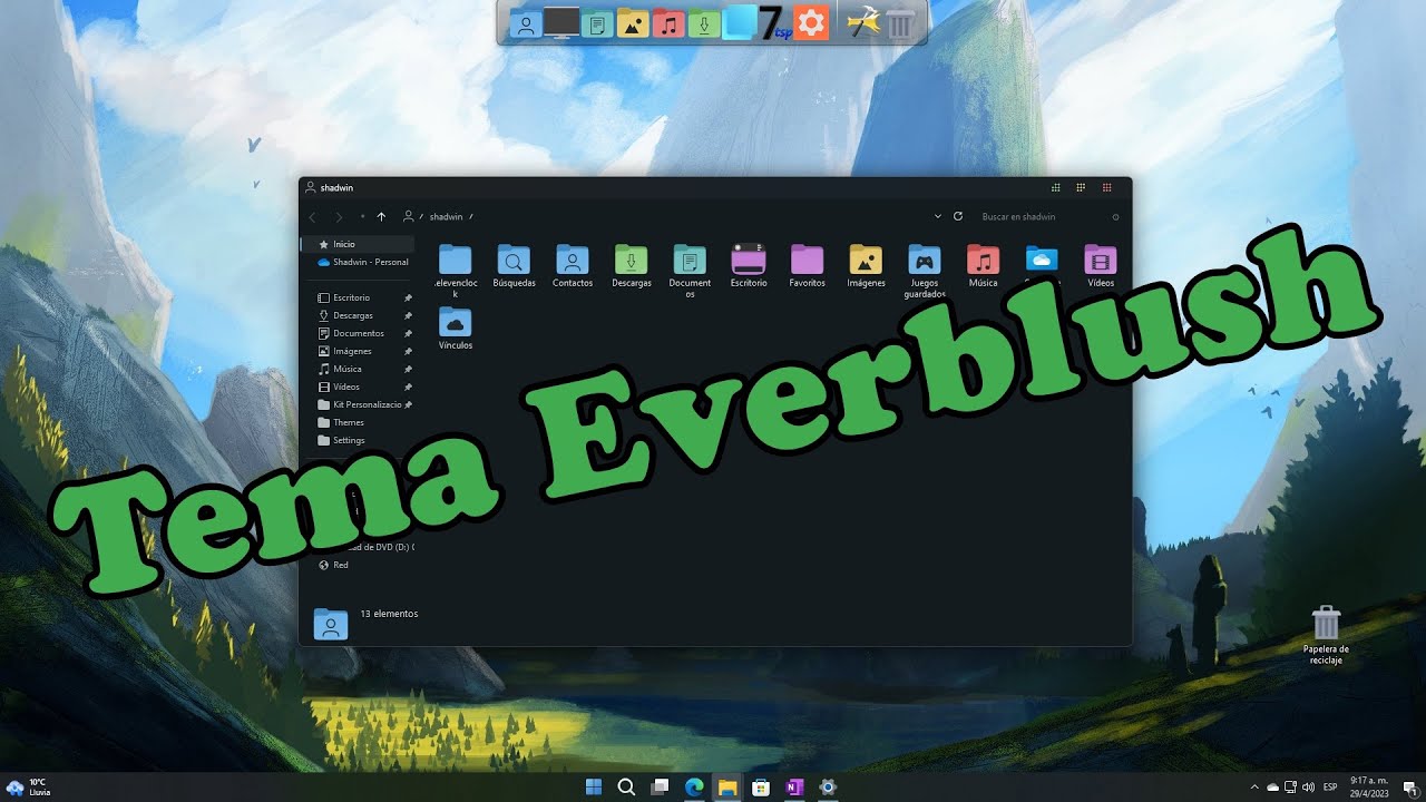 #PersonalizandoWindows Tema Everblush - YouTube