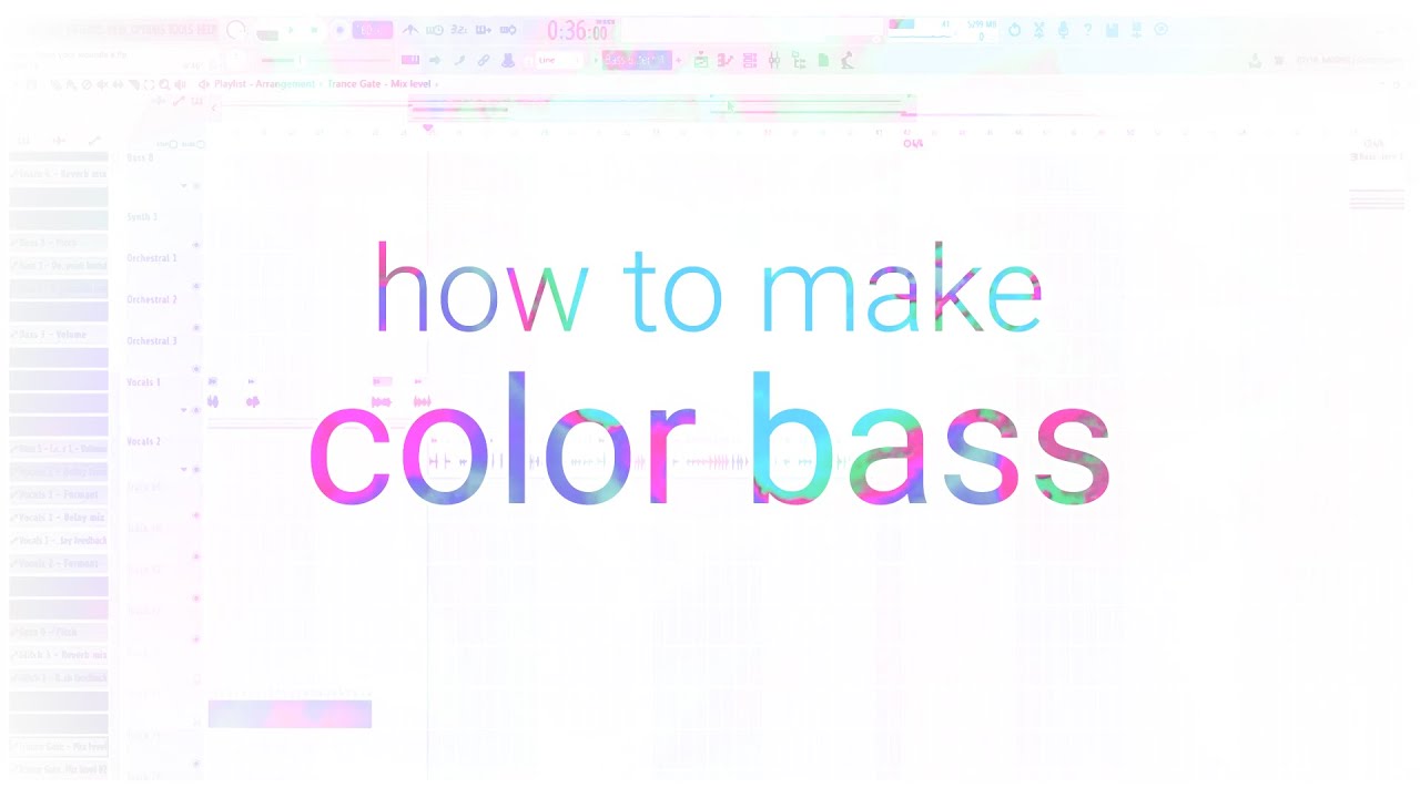 how to make color bass - YouTube