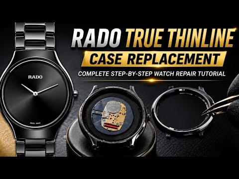 RADO True Thinline Case Replacement | Complete Step-by-Step Watch Repair Tutorial
