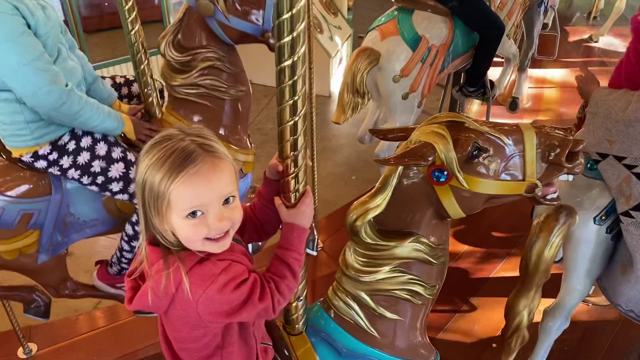Charlotte on the carousel - YouTube