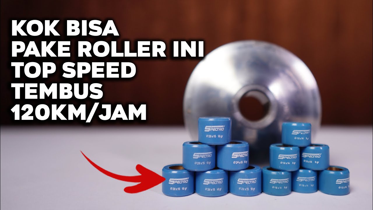 PASANG ROLLER SPECTRO TOP SPEED MOTOR TEMBUS 120KM #variokarbu # ...