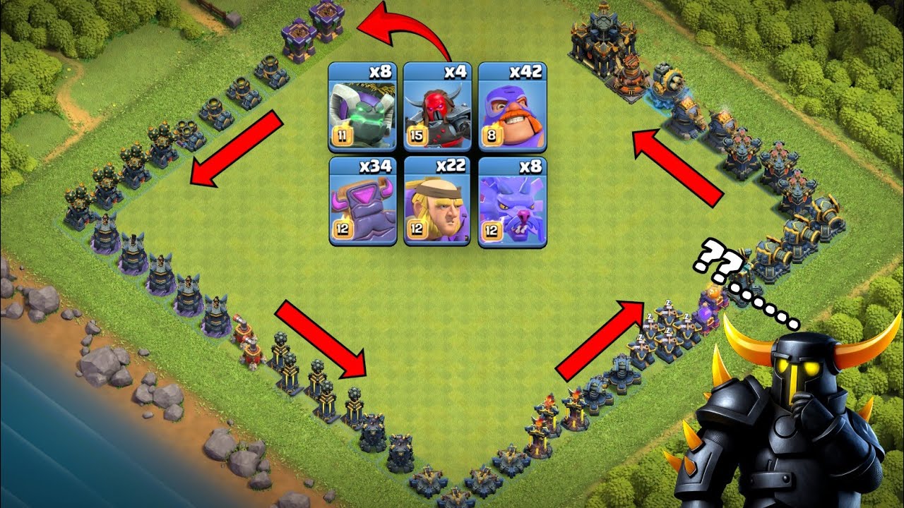 Most Max Longest Defense Formation vs 340+ Max Temporary Troops - Clash ...