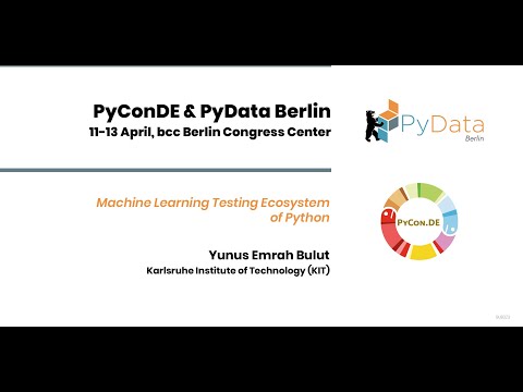 Yunus Emrah Bulut: Machine Learning Testing Ecosystem of Python