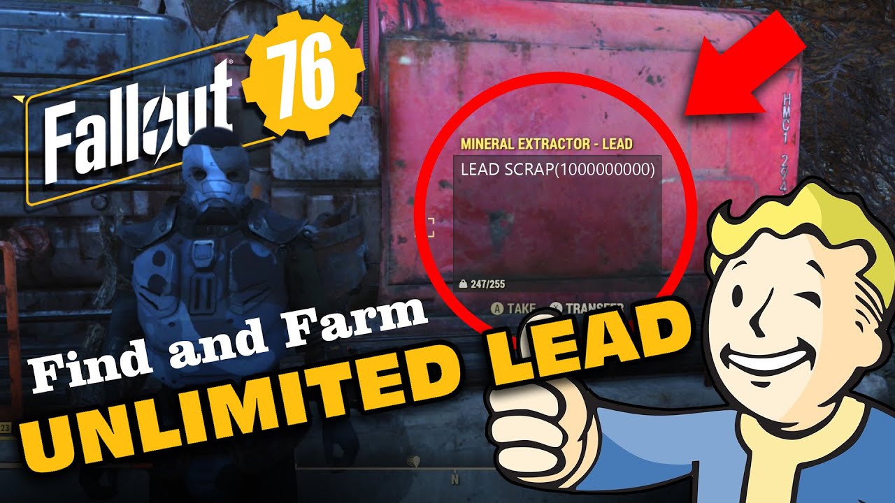 How to Find and Farm for UNLIMITED LEAD Guide - Fallout 76 (Easy) - YouTube