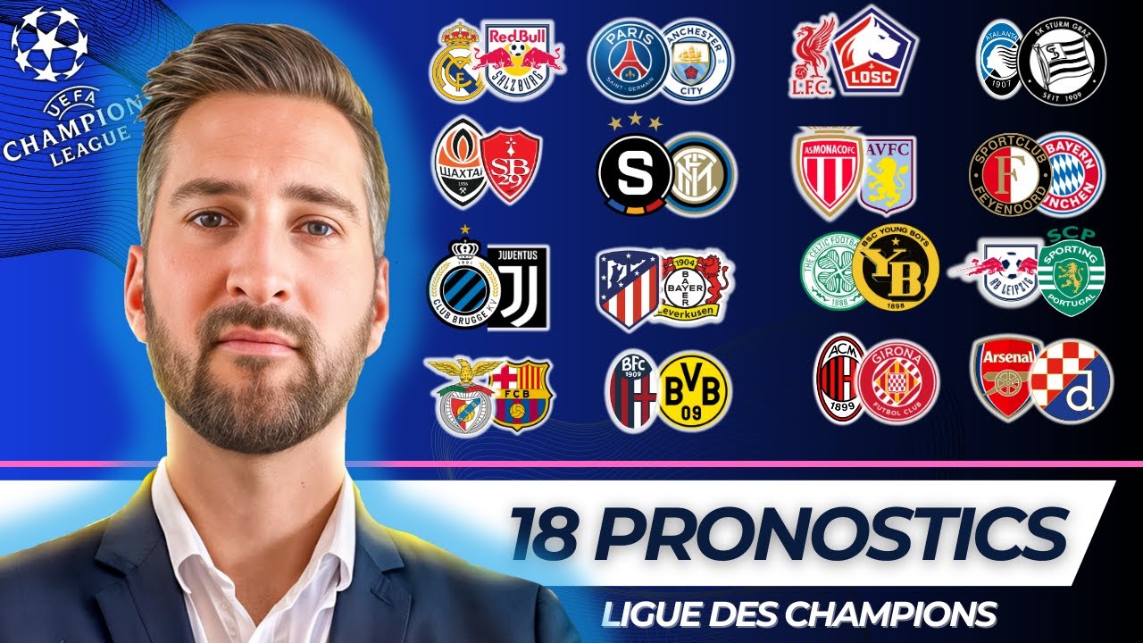 Pronostic Foot LIGUE DES CHAMPIONS : Mes 18 PRONOSTICS ( Ligue des ...